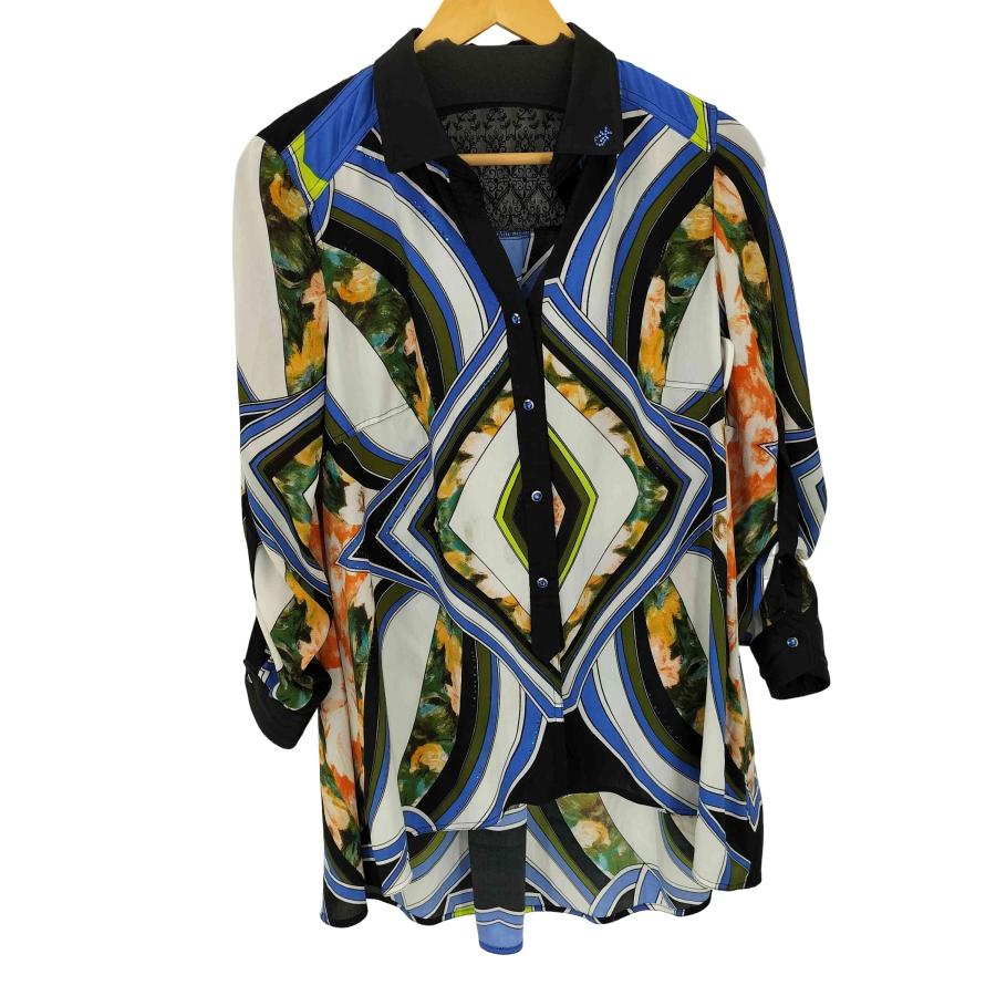 伊太利屋 伊太利屋(イタリヤ) レース切り替え 総柄シャツ レディース 9 中古 古着 0845 : ブランド古着販売のBAZZSTORE - 通販 - Yahoo!ショッピング