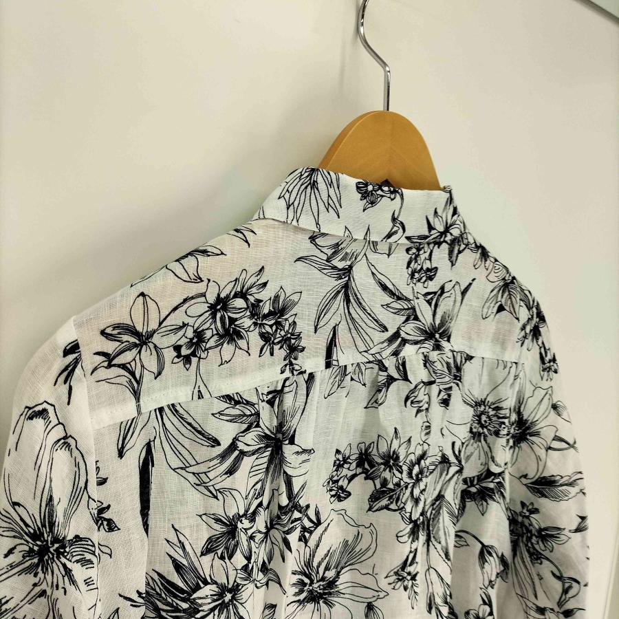 Do CLASSE(ドゥ クラッセ) リネン 麻 総柄 花柄 ベルト付き L/S シャツ レディース JP 中古 古着 0723 : ブランド古着販売のBAZZSTORE - 通販 ...