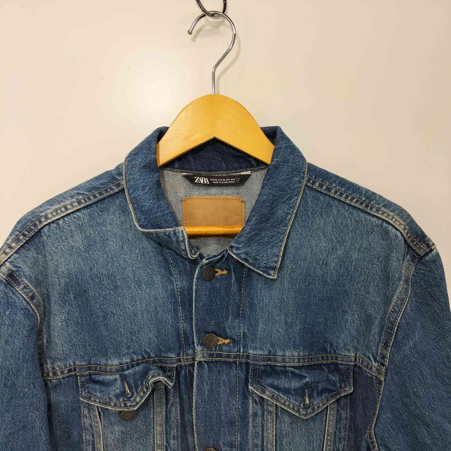 ZARA ZARA(ザラ) 4th型 デニム トラッカージャケット メンズ XL 中古 古着 0644 : ブランド古着販売のBAZZSTORE - 通販 - Yahoo!ショッピング