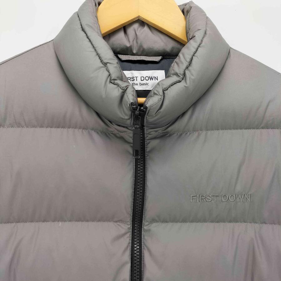 FIRST DOWN（ファーストダウン） ロゴ刺繍 スタンドネック ダウンジャケット メンズ import 中古 古着 0222 : ブランド古着販売のBAZZSTORE - 通販 ...