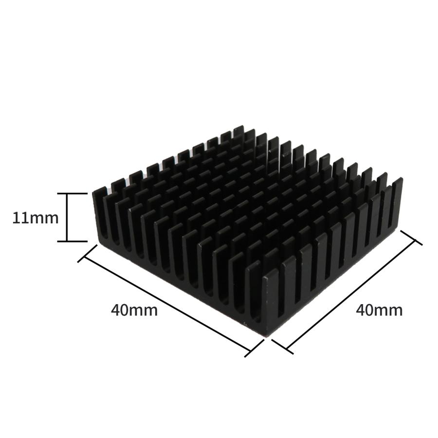 Skynew ヒートシンク アルミニウム 40x40x11mm 熱伝導両面テープ付き 4個入 熱暴走対策 PC 放熱 冷却フィン skynew ...