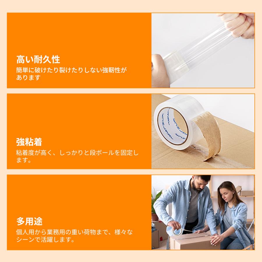 OPPテープ 梱包テープ 50mm×100m巻 厚さ0.05mm 梱包資材 強粘着 業務用 36個入り BBEST OPP-50-36 : ビーベストショップ - 通販 - Yahoo!ショッピング