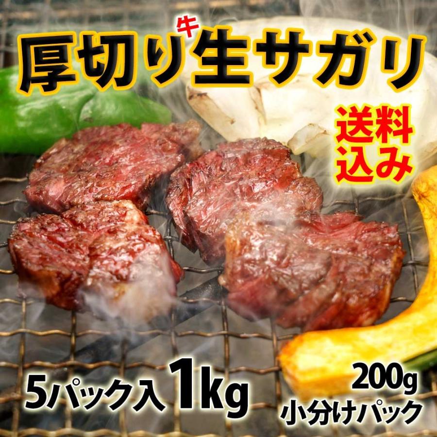 （BBQ バーべキュー）焼き肉 牛肉 厚切り生サガリ 1kg(200g×5) 冷蔵 焼き肉 送料込み : 肉のいわまYahoo!店 - 通販 - Yahoo!ショッピング