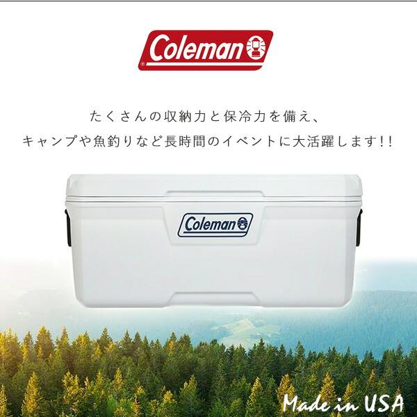 Coleman クーラーボックス コールマン 316シリーズ ハード チェスト クーラー 120QT 113.6L ホワイト 保冷 大容量 大型 キャンプ アウトドア 防災 : BBRベビー ...