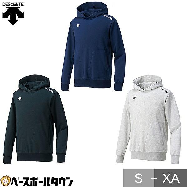 DESCENTE（デサント） 野球 パーカー メンズ フーデッドスウェット チームウェア 長袖 プルオーバー スポーツウェア フード付き 吸汗 ...