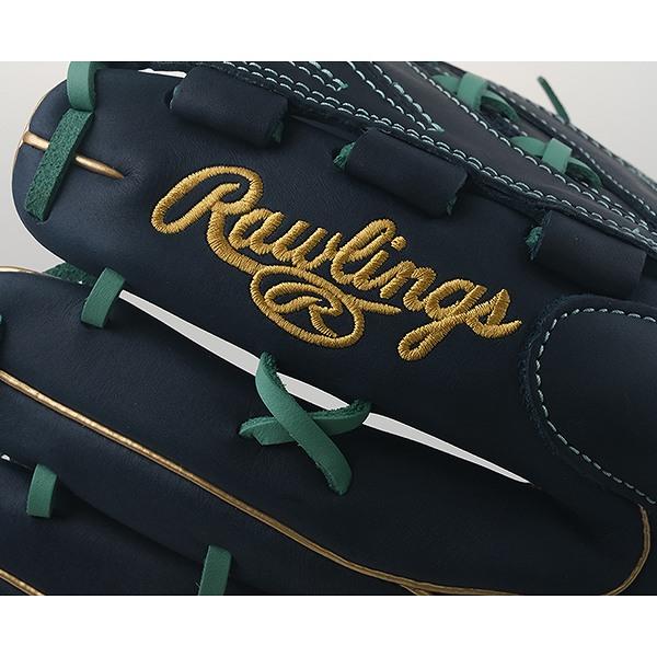 野球 軟式グローブ 大人 ローリングス HYPER TECH COLOR SYNC 投手用 グローブ 右投用 ネイビー サイズ11.75 GR3HTCA15W 型付け可能(G ...