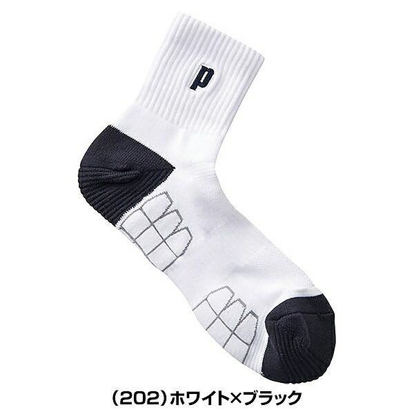 Prince テニス ソックス メンズ プリンス メンズ極厚レッグホールド 白 黒 ショート丈 ショートソックス 靴下 吸汗速乾 抗菌防臭 ...
