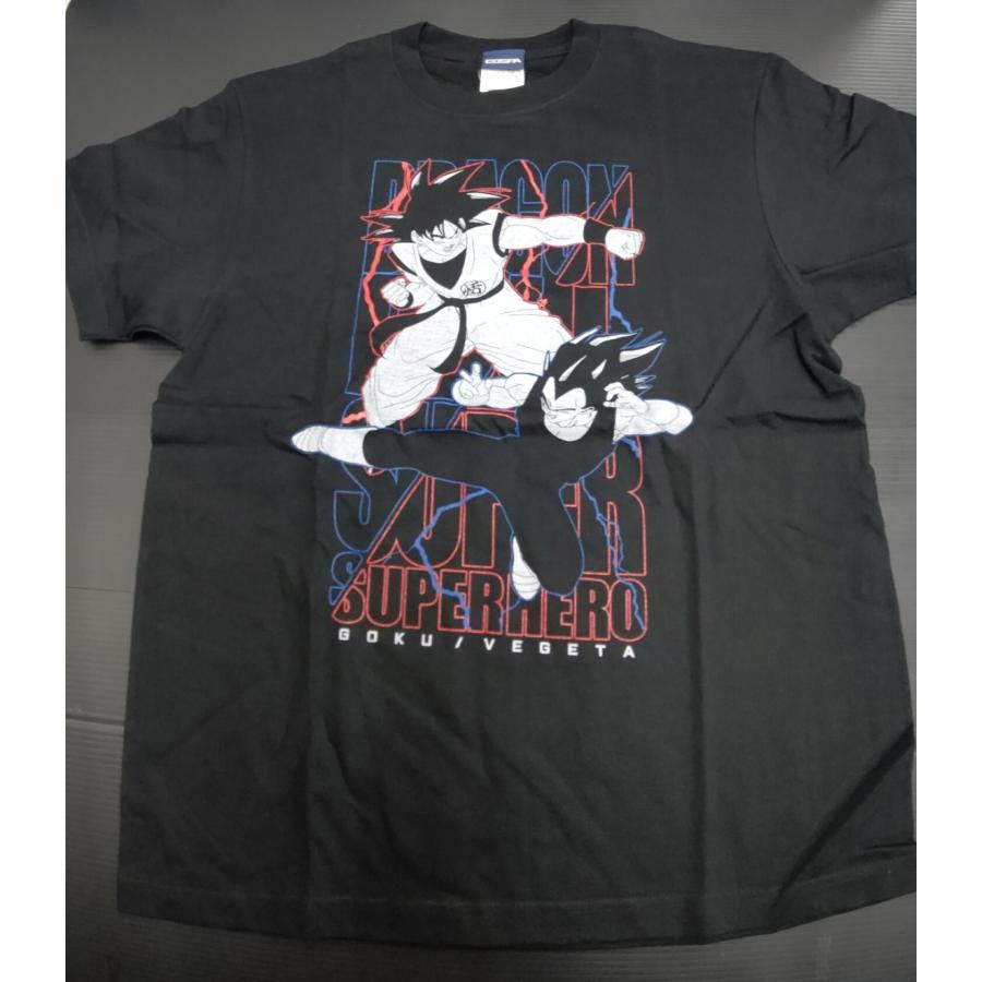 ドラゴンボール Tシャツ 半袖 サイズM COSPA ブラック スーパーヒーロー 悟空＆ベジータ : B-button - 通販 - Yahoo!ショッピング
