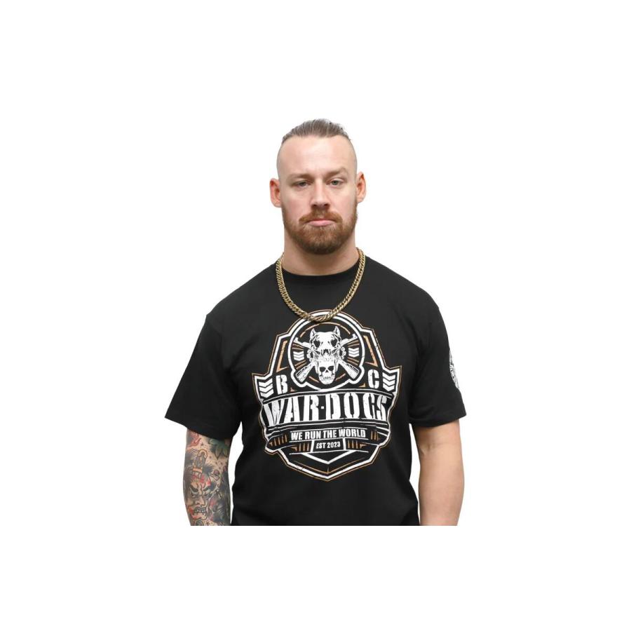 BULLET CLUB WAR DOGS「 WE RUN THE WORLD 」Tシャツ（ブラック×ゴールド）新日本プロレス NJPW ...