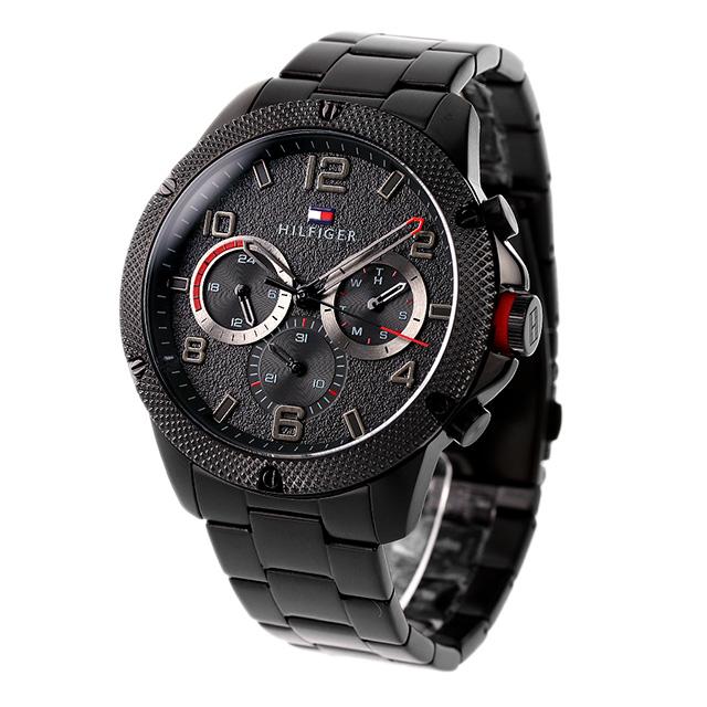 TOMMY HILFIGER トミー ヒルフィガー クオーツ 腕時計 メンズ 1792030 アナログ ブラック 黒 : Infinitown ...