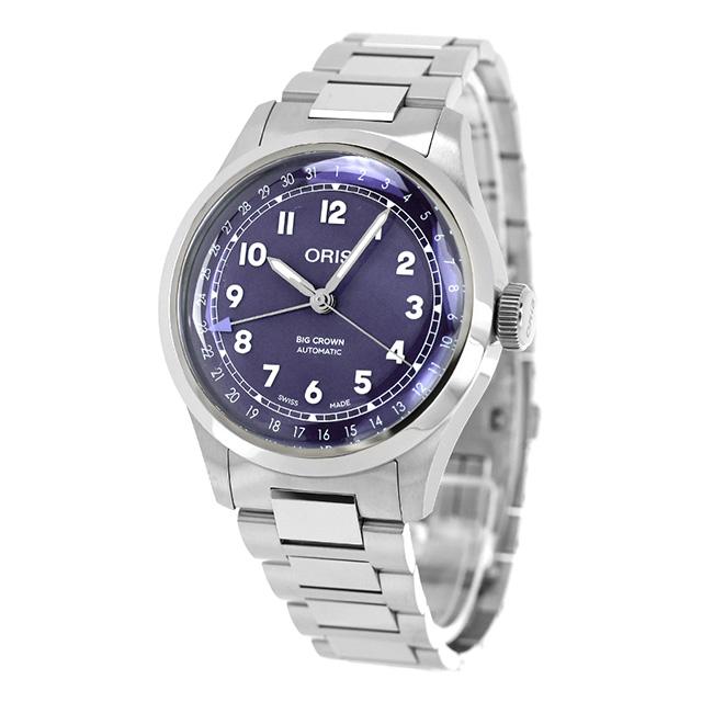 BIG CROWN オリス ビッククラウン ポインターデイト 40mm 自動巻き 腕時計 ブランド メンズ ORIS 01 754 7798 4068-07 8 20 06 アナログ パープル ...