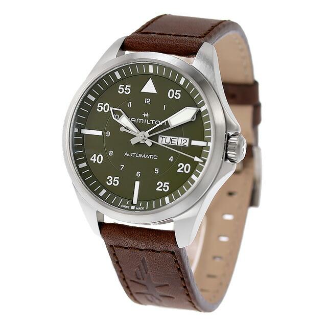 KHAKI AVIATION ハミルトン カーキ アビエーション パイロット デイデイト オートマティック 42mm 自動巻き 腕時計 ...