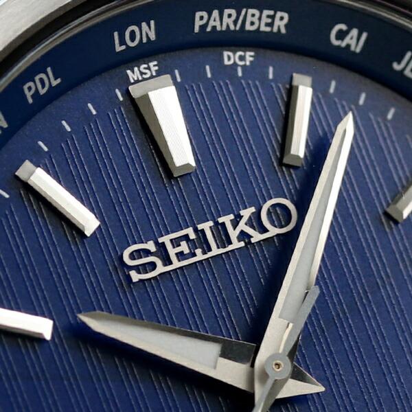 SEIKO SELECTION セイコー 時計 ソーラー電波 チタン ワールドタイム 腕時計 ブランド メンズ 日本製 SBTM289 ブルー ...