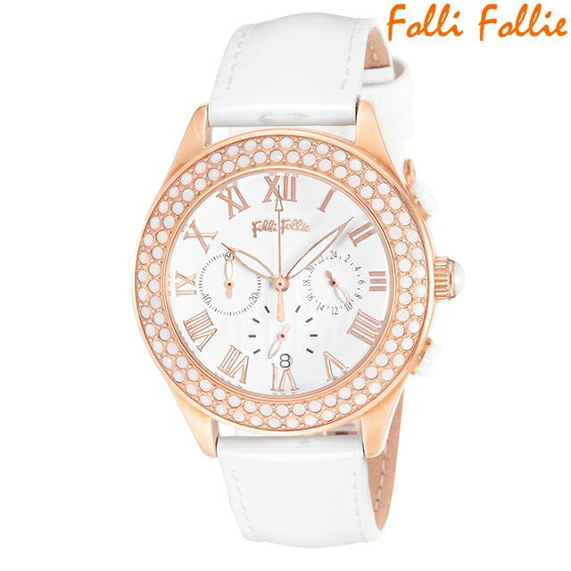 Folli Follie フォリフォリ VOGUETTE クオーツ 腕時計 ブランド レディース クロノグラフ WF9B016SES-WH アナログ : Infinitown - 通販 ...
