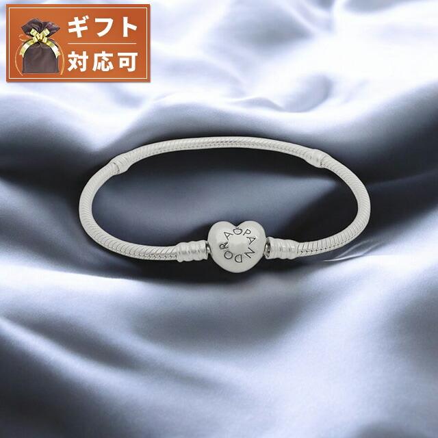 PANDORA パンドラ Moments Heart & Snake Chain Bracelet アクセサリー ブレスレット 590719 ...
