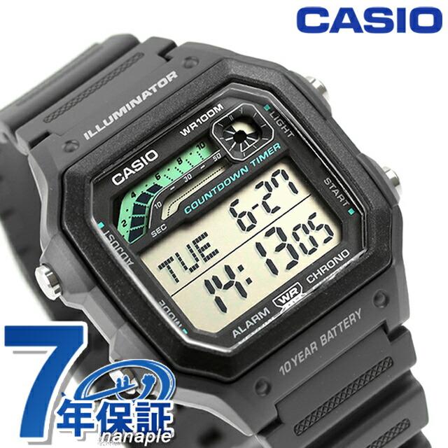 CASIO（カシオ） チプカシ WS-1600H-8AV 海外モデル メンズ 腕時計 デジタル ダークグレー : Infinitown ...