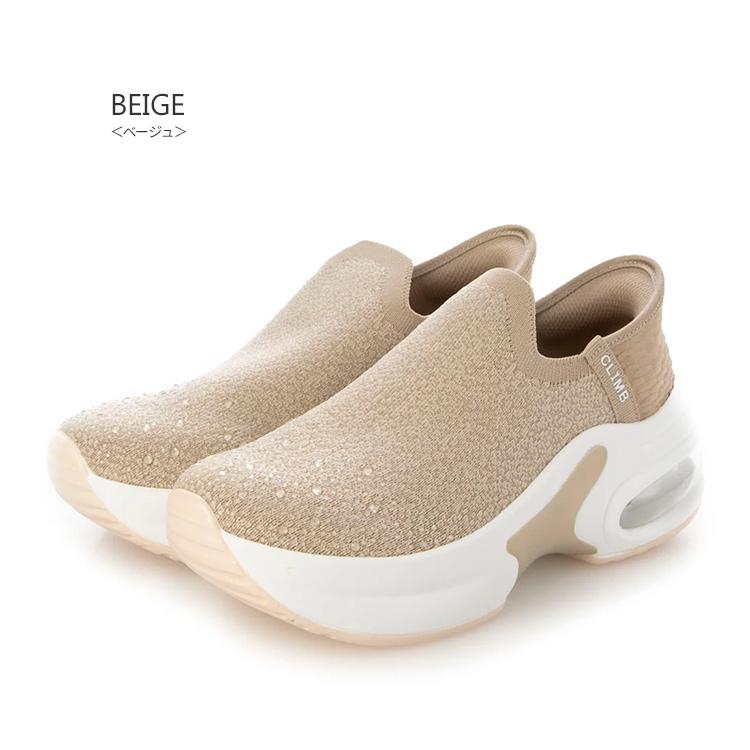 スニーカー レディース 厚底 キラキラ ニット スリッポン 9146 : ハイヒール専門店 BE MILANO - 通販 - Yahoo!ショッピング