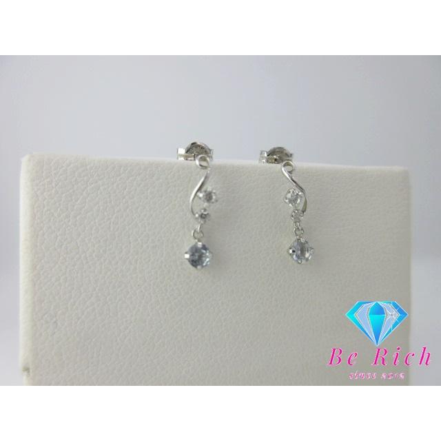 4℃ canal カナル ヨンドシー K10 WG キュービック ジルコニア ピアス 151646153201 シルバー ブルー アクセサリー 【中古】 ba2745 : ビーリッチヤフー店 ...