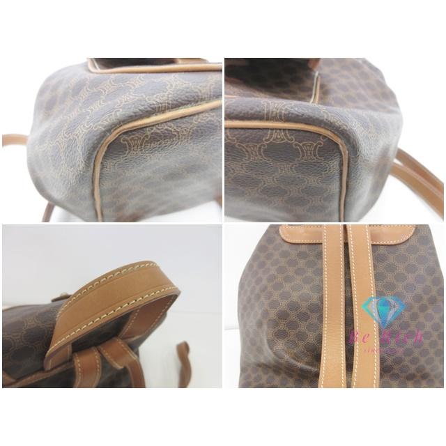 CELINE セリーヌ ミニ リュック C.E06.2 マカダム PVC レザー 茶 ブラウン バックパック ヴィンテージ 【中古】【送料無料】 bk9875 : ビーリッチヤフー店 - 通販 ...