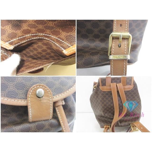 CELINE セリーヌ ミニ リュック C.E06.2 マカダム PVC レザー 茶 ブラウン バックパック ヴィンテージ 【中古】【送料無料】 bk9875 : ビーリッチヤフー店 - 通販 ...
