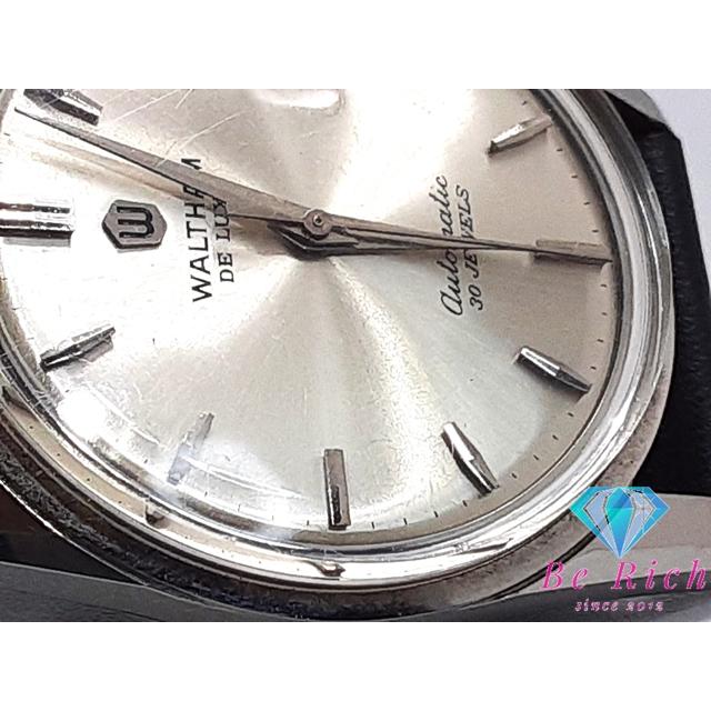 WALTHAM ウォルサム デラックス 自動巻き メンズ 腕時計 デイト シルバー SS レザー アナログ オートマ AT 【中古】 bt2742 : ビーリッチヤフー店 - 通販 ...
