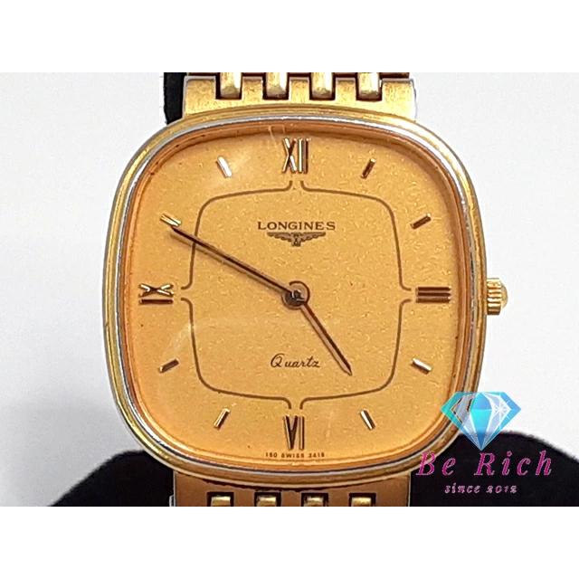 FLAGSHIP（LONGINES） ロンジン LONGINES フラッグシップ メンズ 腕時計 150 3418 スクエア ゴールド SS GP ブレス アナログ QZ クォーツ 【中古 ...