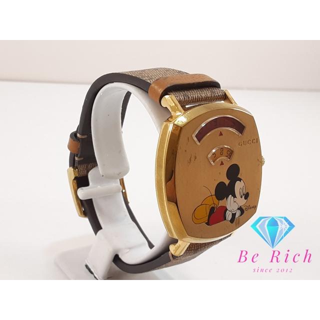 GUCCI（グッチ） グリップ ウォッチ 157.4 YA157420 ディズニー コラボ ミッキーマウス ユニセックス クォーツ【中古 ...