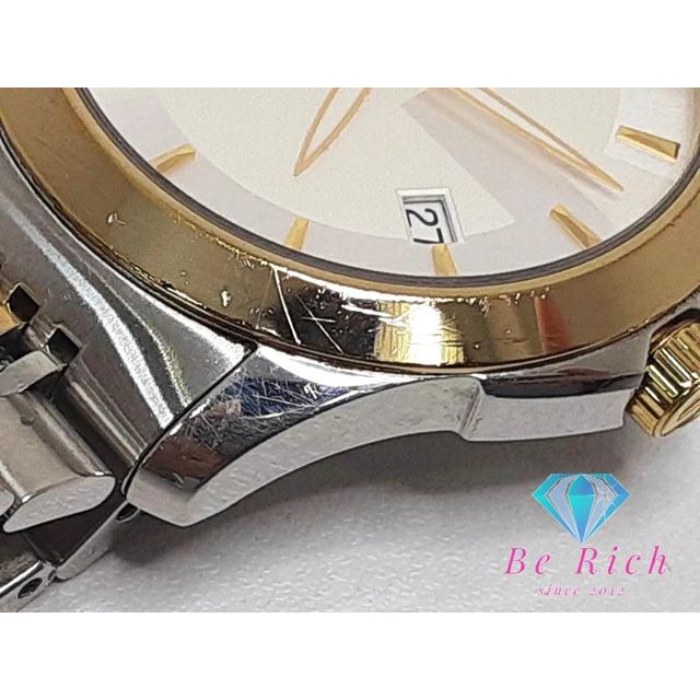 GUCCI グッチ Gタイムレス メンズ 腕時計 デイト YA126409 126.4 ホワイト シルバー ゴールド クォーツ【中古】【送料 ...