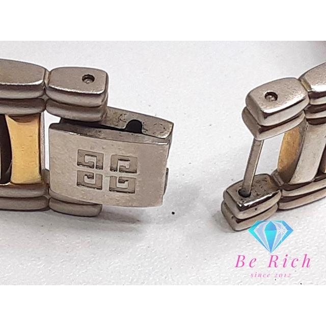 GIVENCHY ジバンシィ メンズ 腕時計 MI.19.XV1 ホワイト シルバー ゴールド SS ブレス アナログ クォーツ QZ ウォッチ ジバンシー 【中古】 bt3149 : ビー ...