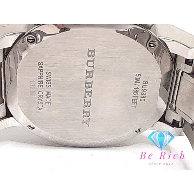 BURBERRY（バーバリー） シティ クロノグラフ メンズ 腕時計 デイト BU9380 黒 ブラック シルバー SS クォーツ 【中古 ...