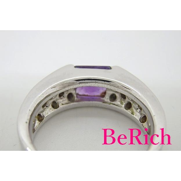 SV 925 パープル 紫 キュービック ジルコニア 1.00ct 付き デザイン リング 指輪 13号 SILVER シルバー CZ アクセサリー 【中古】 dgs1809 : ビーリッチ ...