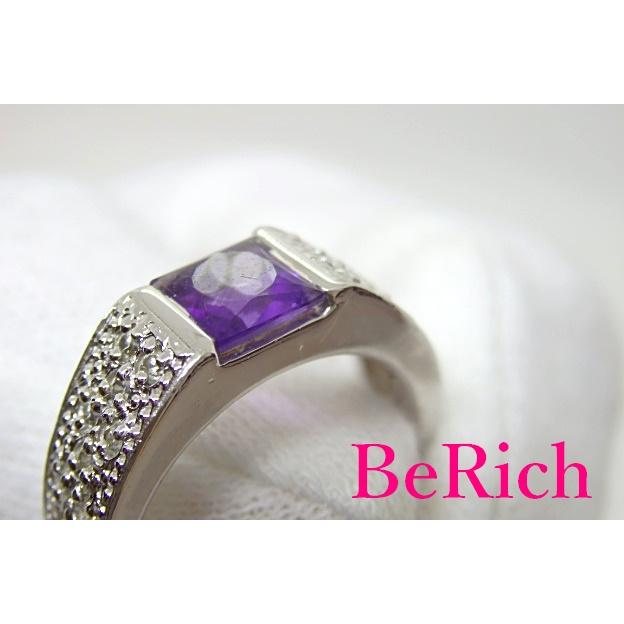 SV 925 パープル 紫 キュービック ジルコニア 1.00ct 付き デザイン リング 指輪 13号 SILVER シルバー CZ アクセサリー 【中古】 dgs1809 : ビーリッチ ...