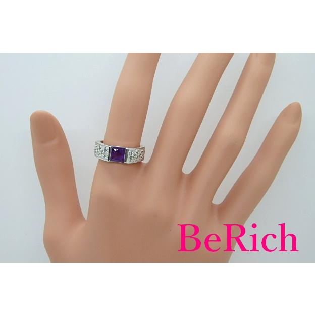 SV 925 パープル 紫 キュービック ジルコニア 1.00ct 付き デザイン リング 指輪 13号 SILVER シルバー CZ アクセサリー 【中古】 dgs1809 : ビーリッチ ...