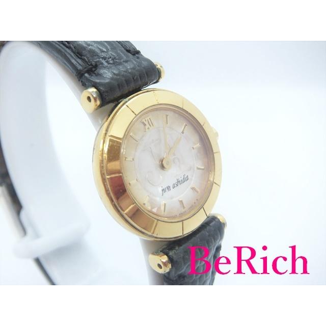 ジュンアシダ jun ashida レディース 腕時計 クォーツ SS/レザー 2針 ラウンドフェイス カットガラス アナログ【中古 ...