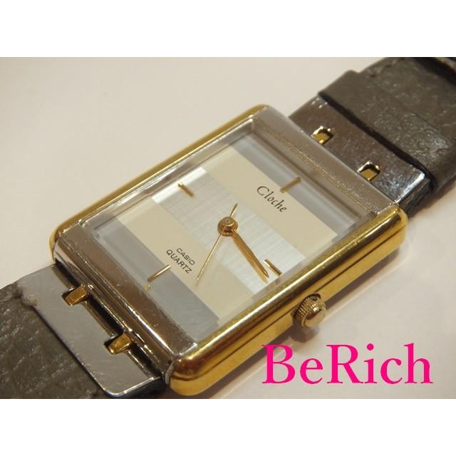 カシオ CASIO cloche レディース 腕時計 MH-805G グレー 文字盤 SS レザー バンド アナログ クォーツ QZ ウォッチ ...