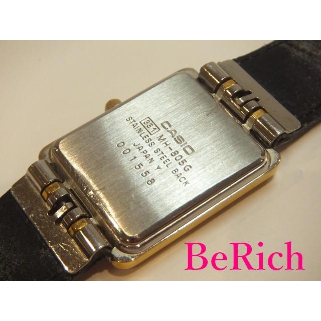 カシオ CASIO cloche レディース 腕時計 MH-805G グレー 文字盤 SS レザー バンド アナログ クォーツ QZ ウォッチ ...