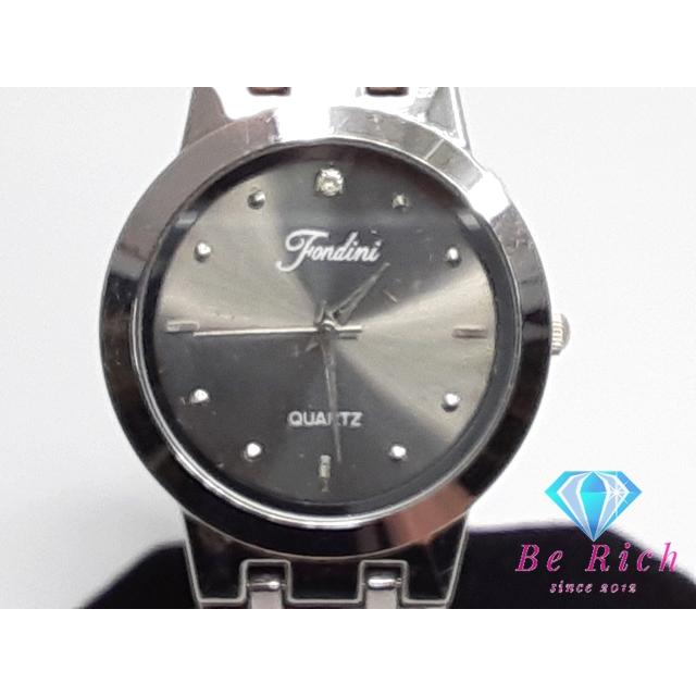 PERSON'S（パーソンズ） フォンディニ Fondini メンズ 腕時計 8CT グレー シルバー SS ブレス アナログ クォーツ QZ ...