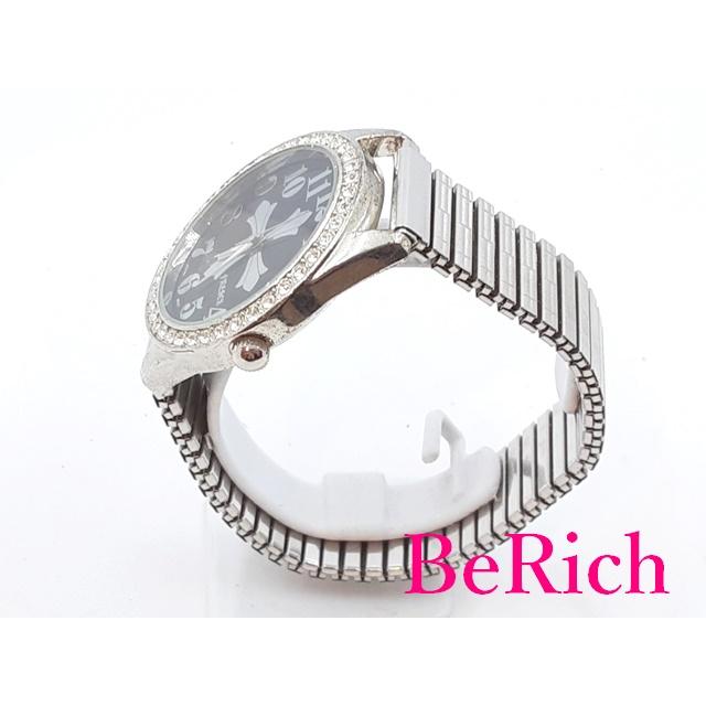 fresca フレスカ FRESCA メンズ 腕時計 E91138 黒 ブラック 文字盤 SS ブレス ラインストーン クォーツ ウォッチ ...