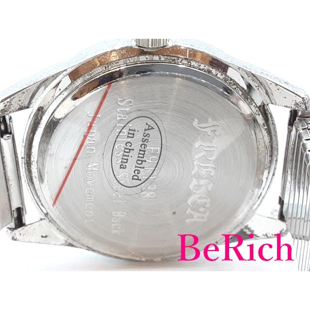 fresca フレスカ FRESCA メンズ 腕時計 E91138 黒 ブラック 文字盤 SS ブレス ラインストーン クォーツ ウォッチ ...