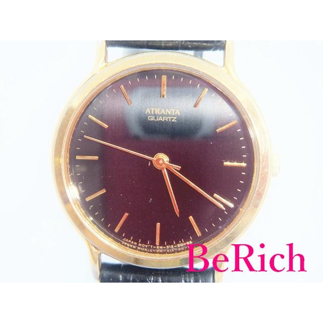 リコー（RICOH） アトランタ レディース 腕時計 312-50-92 黒 ブラック SS レザー クォーツ ウォッチ ATRANTA ...