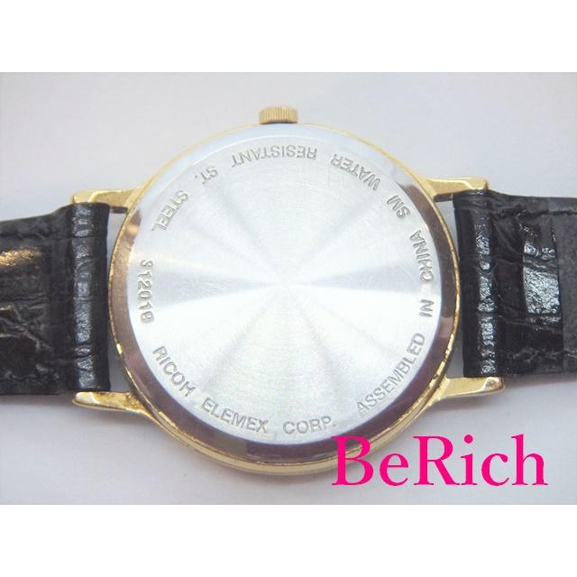 リコー（RICOH） アトランタ レディース 腕時計 312-50-92 黒 ブラック SS レザー クォーツ ウォッチ ATRANTA ...