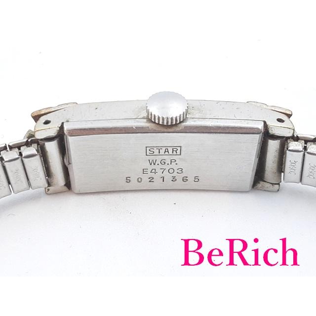 CITIZEN シチズン ドレッシー 手巻き レディース 腕時計 E4703 シルバー 文字盤 SS WGP ブレス レクタンギュラー 【中古 ...