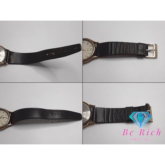 セイコー SEIKO アルバ メンズ 腕時計 Y136-6A10 白 黒 ホワイト ブラック SS GP レザー ブレス アナログ クォーツ ...