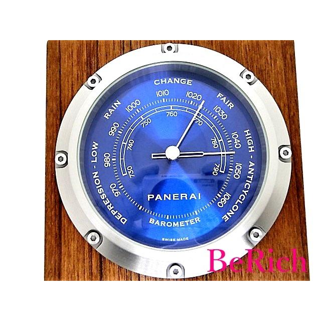 美品 パネライ PAM00257 バロメーター 気圧計 インテリア ブルー文字盤 SS/木製 PANERAI 【中古】【送料無料 ...