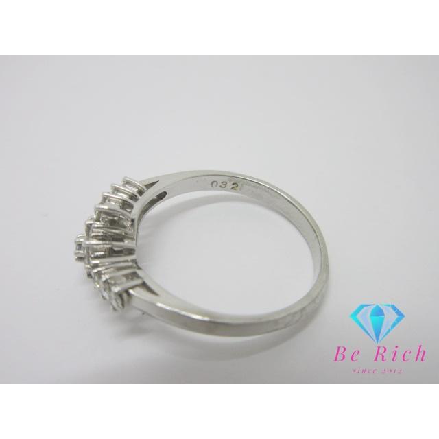 Pt900 プラチナ ダイヤモンド 0.32ct 付 デザイン リング 指輪 13号 メレ 宝石 ジュエリー アクセサリー 【中古】【送料無料】 th10172 : th10172 : ビー ...