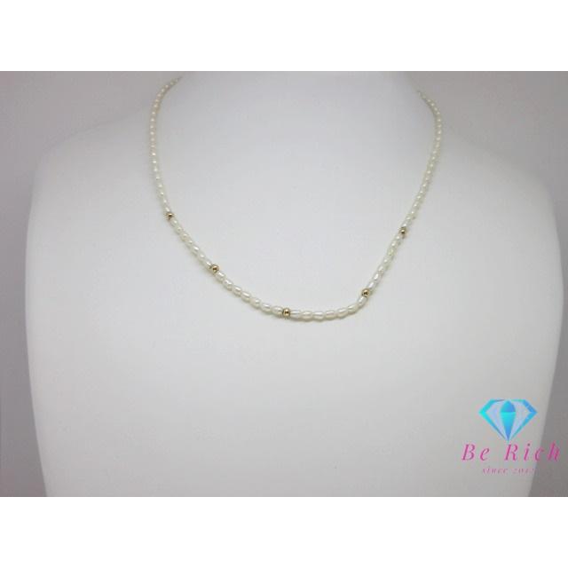 14K YG 淡水 パール 真珠 デザイン ネックレス ペンダント 白 K14 14金 585 宝石 ジュエリー アクセサリー 【中古】th11380 : th11380 : ビーリッチヤフー ...