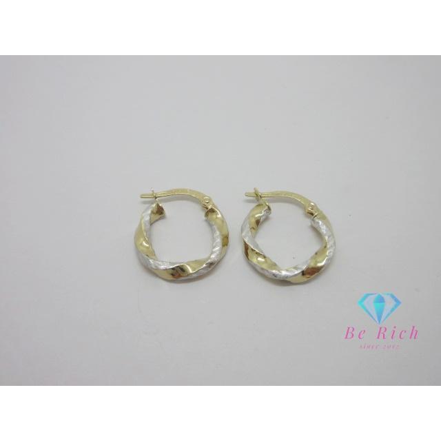 K18 YG WG デザイン フープ ピアス18金 750 イエロー ゴールド ホワイトゴールド ジュエリー アクセサリー 【中古】 th12305 : ビーリッチヤフー店 - 通販 ...