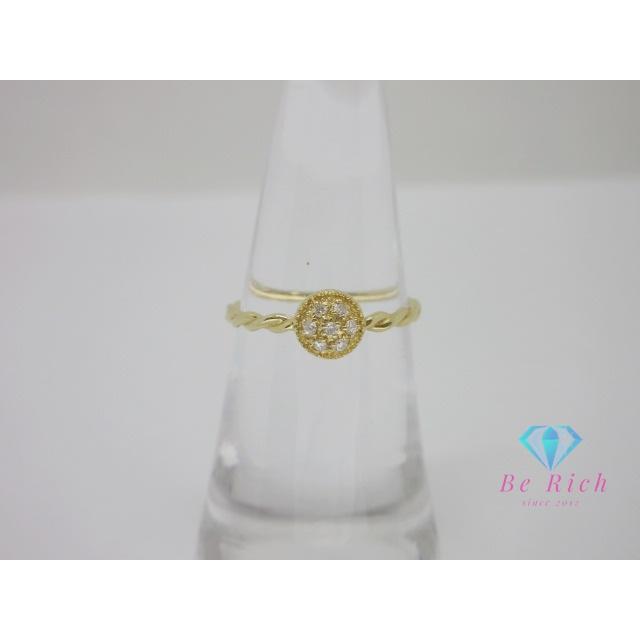 ete エテ K18 YG ダイヤモンド 0.04ct 付 デザイン リング 指輪 11号 18金 750 メレ 宝石 ジュエリー アクセサリー 【中古】th12395 : ビーリッチヤフー店 ...