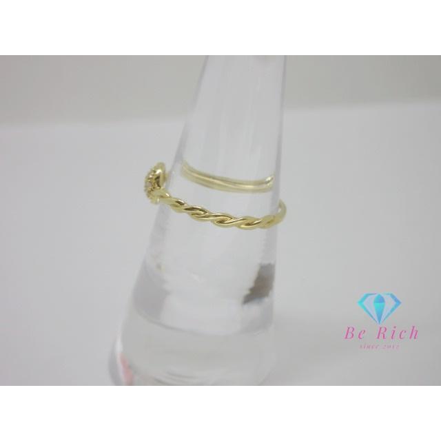 ete エテ K18 YG ダイヤモンド 0.04ct 付 デザイン リング 指輪 11号 18金 750 メレ 宝石 ジュエリー アクセサリー 【中古】th12395 : ビーリッチヤフー店 ...