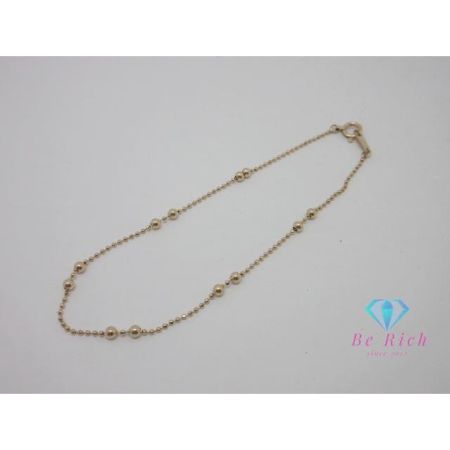 K10 PG デザイン ブレスレット ピンク ゴールド 10金 ジュエリー アクセサリー 【中古】 th12426 : ビーリッチヤフー店 - 通販 - Yahoo!ショッピング